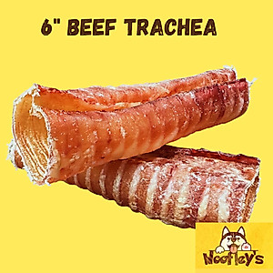 Woofley's Beef Trachea - (6 Inch 20 Pack) - Trachea Treats for Dogs - Natural Source of Glucosamine and Chondrotin for Joint Health - 100% Natural Beef Windpipe for Dogs