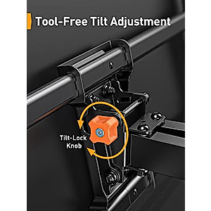 Perlegear UL Listed Full Motion TV Wall Mount for 42-85 inch TVs up to 132 lbs, TV Mount with Dual Articulating Arms, Tool-Free Tilt, Swivel, Extension, Leveling, Max VESA 600x400mm, 16" Studs, PGLF8