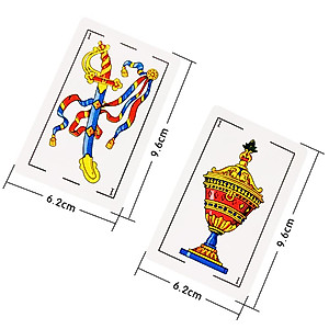 4 Decks Spanish Playing Cards, Barajas Españolas Originales, Cartas Españolas Originales, Briscas Cards Puerto Rico,Mexican Playing Cards Game, Spanish Cards Deck