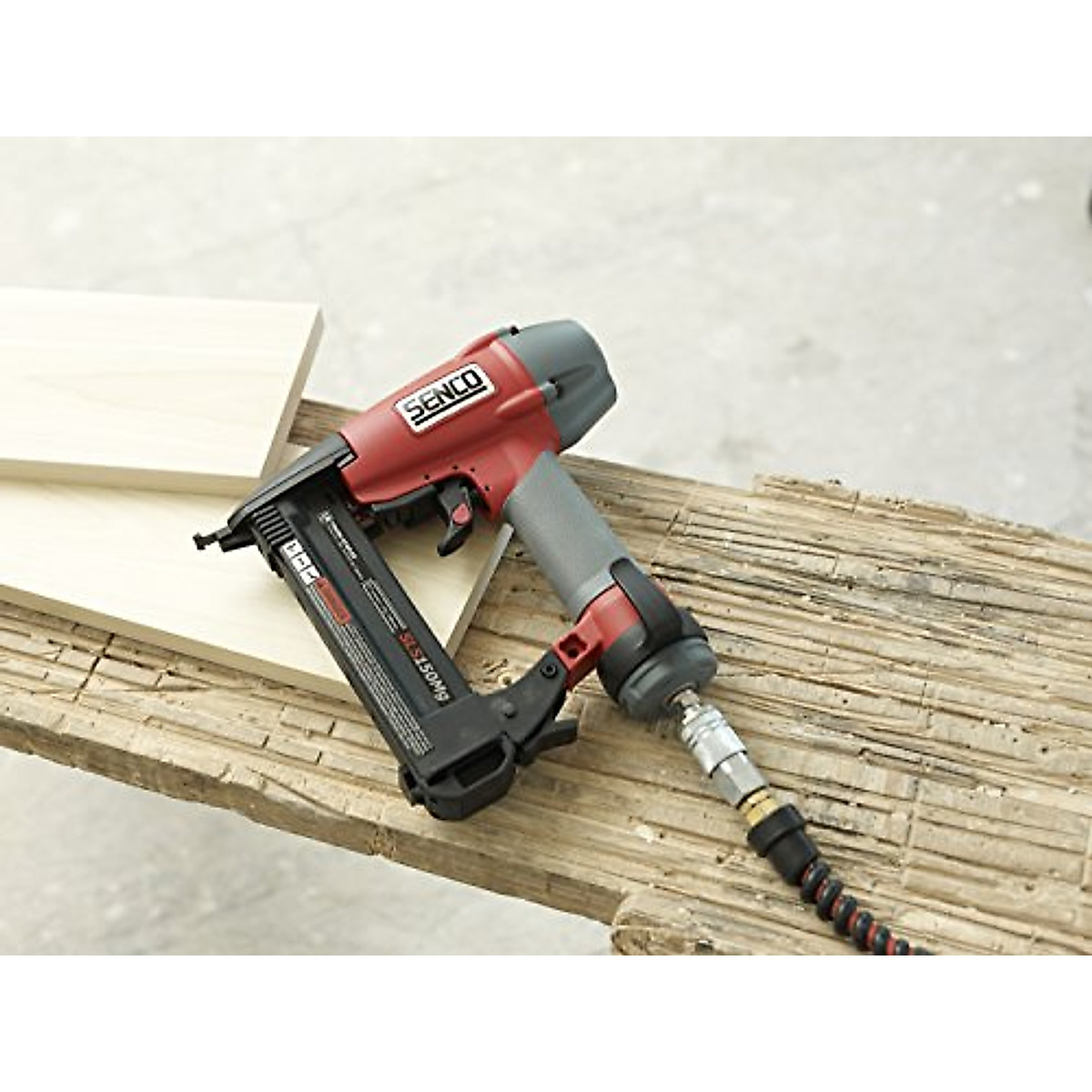 Senco SLS150Mg Medium Wire Finish crown Stapler, Gray/Red