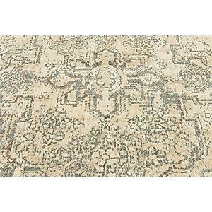Unique Loom Tuareg Collection Area Rug - Sandstorm (8'Square, Multi/ Gray)