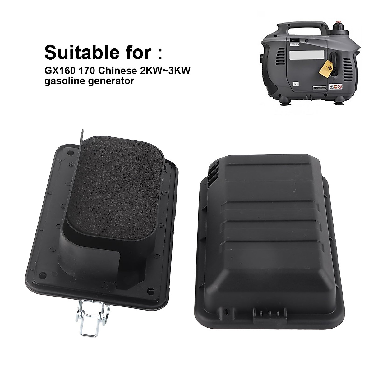 Air Filter and Housing Replacement Part for GX160 170 Chinese 2KW~3KW Gasoline Generator