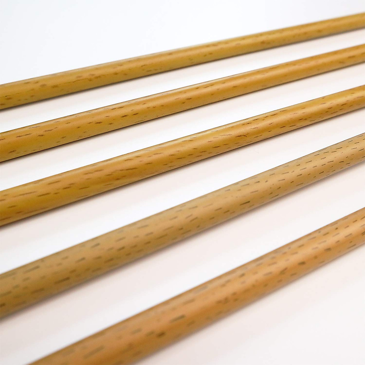 340 Spine 29 Inch Pure Carbon Arrow Shafts with Aluminum Inserts ID 6.2mm Plastic Knocks Wooden Pattern Shafts for Hunting Shooting (12 Pack)