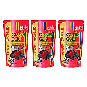 Hikari Cichlid Gold Floating Baby Pellets for Pets, 8.8-Ounce (3 Pack)