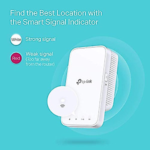 TP-Link | AC1200 WiFi Range Extender | Up to 1200Mbps | WiFi Extender, Repeater, WiFi Signal Booster | One Mesh | Easy Set-Up | Compact Designed Internet Booster (RE300) (Renewed)