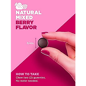 Multivitamin for Women | 60 Gummies | Non-GMO & Gluten Free | Plus Collagen & Biotin | Mixed Berry Flavor | by PINK