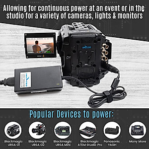 Indipro 12V, 10A AC Power Supply with 4-Pin Neutrix XLR Female Connector | Power Pro Cameras, Lights & Other Devices | Provide Continuous Power | Accepts 100 to 240 VAC Power | 8’ in Length