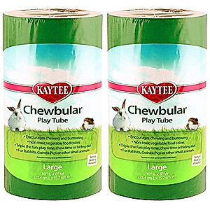 Kaytee 2 Pack of Chewbular Play Tubes, Large Size