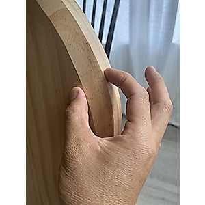 Farmhouse Soild Wood Dining Table BIGMAII Mid-Century Modern Oval Dinette Table Rustic Wooden Kitchen Table with Double Pedestal for Dining Room - 70.9”