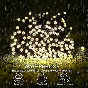 JIMACRO Solar String Light Garden, 22M/72FT 200LED Solar Powered Fairy Lights with Remote, Upgraded Solar Panel Waterproof String Lights for Outdoor Party Wedding Christmas Decorations