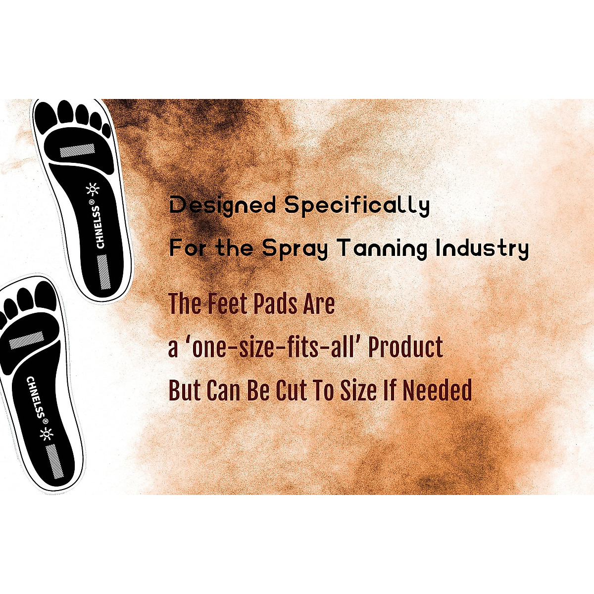 Black 60Pairs(120Feet)Disposable Spray Tanning Feet Pads for Hygienic Foot Protectors,Comfortable & Hygienic Spray Tan Pads Feet-Specifically for the Spray Tanning Industry or Salon,One Size-Non Slip