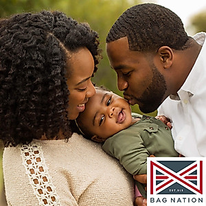 Bag Nation Universal Stroller Organizer Caddy Featuring Cup Holders, Large Main Pocket Compatible with Uppababy, Baby Jogger, Britax, Bugaboo, BOB, Umbrella and Pet Stroller - Grey