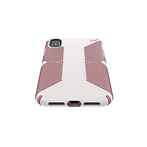 Speck Products Presidio Grip iPhone Xs Max Case, Veil White/Lipliner Pink