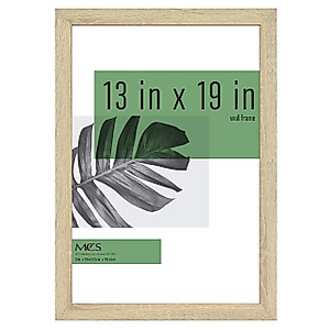 MCS Studio Gallery 13x19 Picture Frame Natural Woodgrain, Rectangle Photo Frame for Photos, Posters & Art Prints (1-Pack)