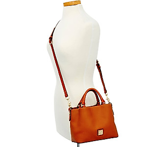 Dooney & Bourke Handbag, Pebble Grain Mini Barlow Satchel - Brown