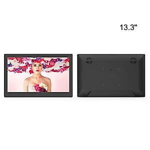 RAYPODO 13.3 Inch PoE Mount Tablet with Android - Perfect for Digital Signage and Automation Control with Black Color