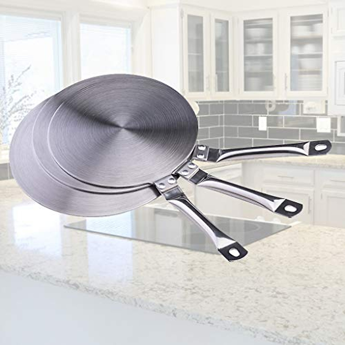 YZJSSL Cooker Heat Diffuser Induction Plate Thermal Board Adapter Converter -19.4cm