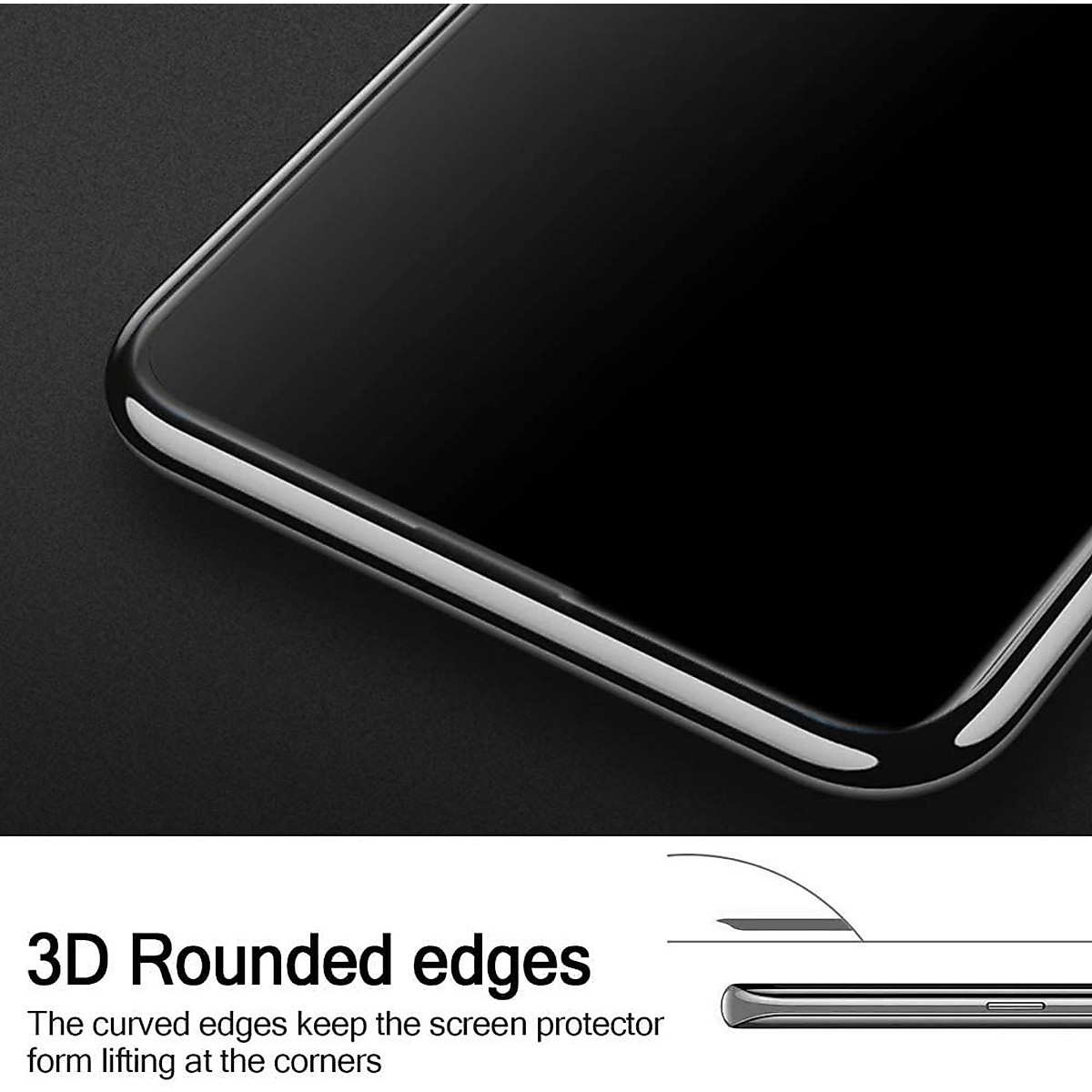 Galaxy S10 Privacy Screen Protector, SUKER [Anti-spy] [9H Hardenss] [3D Curved] [Case Friendly] Tempered Glass Screen Protector for Samsung Galaxy S10 6.1 inch (2 Pack)
