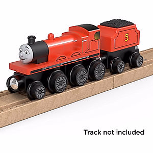 Thomas & Friends Wooden Railway Toy Train James Push-Along Wood Engine & Coal Car for Toddlers & Preschool Kids Ages 2+ Years (Amazon Exclusive)