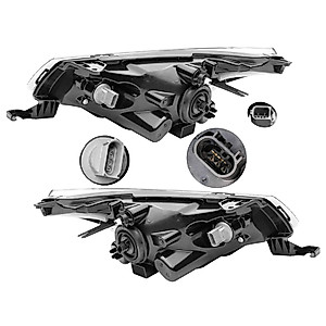 APA Replacement Headlight for 2008 2009 2010 2011 08 09 10 11 Ford Focus S SE SEL Model Pair with Passenger Right and Driver Left Side FO2503244 FO2502244