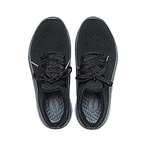 Crocs Men's LiteRide 360 Pacer Sneakers, Black/Slate Grey, 11 Men