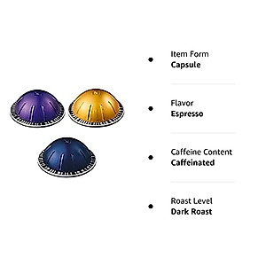 European Version Nespresso VertuoLine Espresso (1.35 ounce) Variety: Altissio, Diavolitto, Voltesso, 30 Count