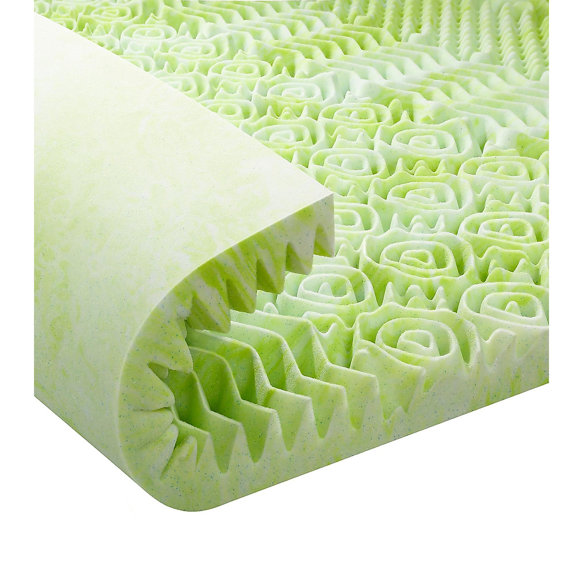 3 Inch Twin Mattress Topper, 7-Zone Memory Foam Mattress Topper for Back Pain, Gel Cooling Mattress Topper, Slow-Rebound Egg Crate Mattress Topper Twin, Pressure Relieving Bed Topper Twin