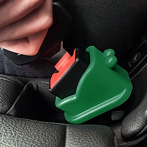 G Ganen 2-Pack Buckle Holder Compatible with Baby Seat - Keep Bucklein Upright Position and Makes Buckling Easier (Green, Animal)