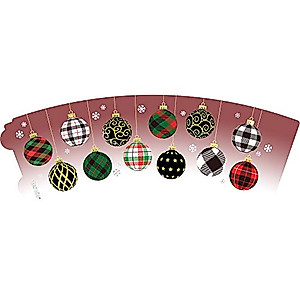 Tervis Plastic Made in USA Double Walled Christmas Holiday Ornaments Insulated Tumbler Cup Keeps Drinks Cold & Hot, 16oz Mug, Clear