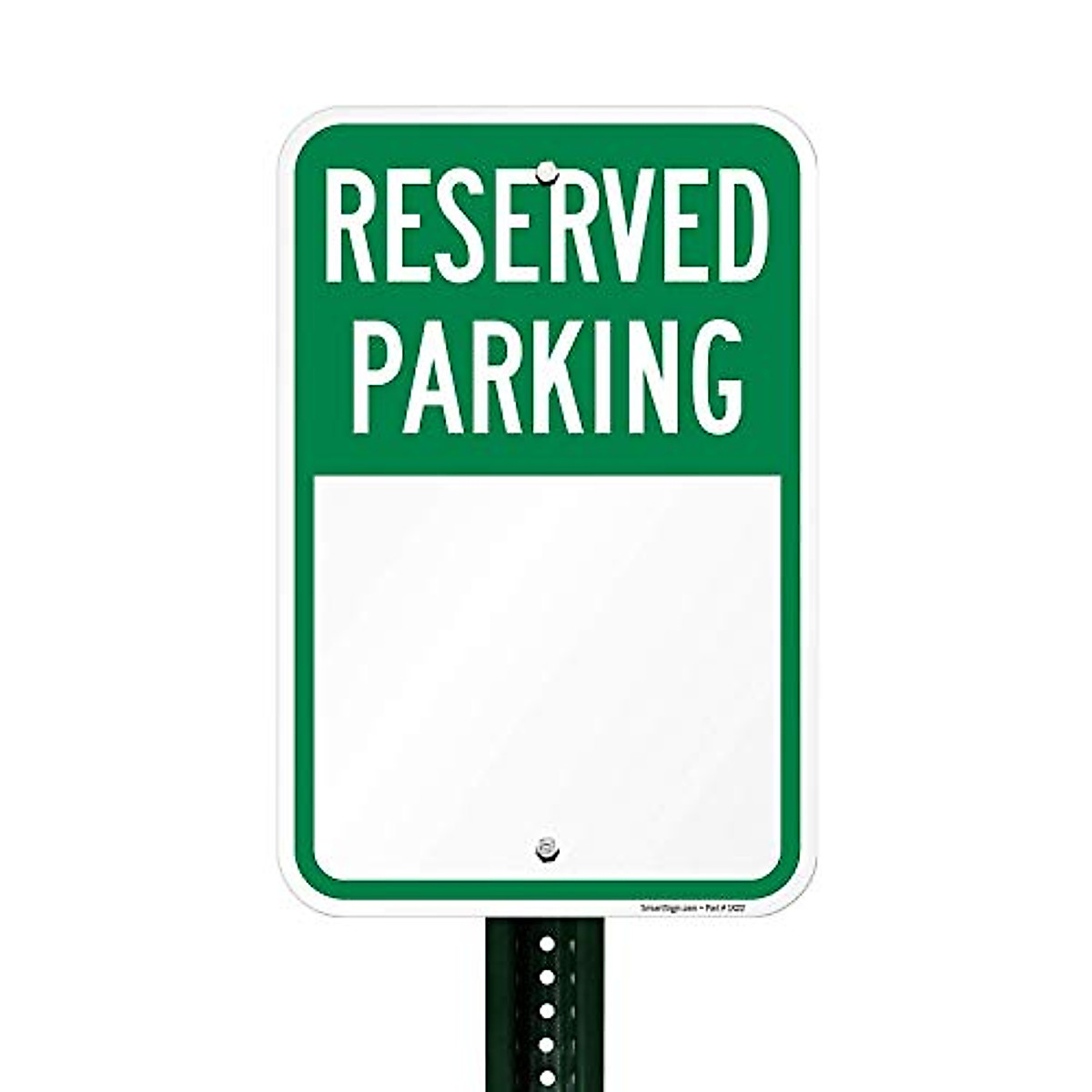 SmartSign - K-5503-AL-12x18 Blank Reserved Parking Sign, Write-On Sign, 12 x 18 Aluminum, Rust-Free, USA Made 12" x 18" Non-Reflective Aluminum
