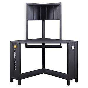 Acme Furniture Cargo Desk, Gunmetal