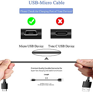 Replacement Charger Charging Power Cable Cord Compatible for Bushnell Wingman GPS Speaker, Treblab FX100 HD7 X5 XR700 XR500 N8 XR100 XGO X5 Z2 BT5 xRun Speakers (5ft Black)