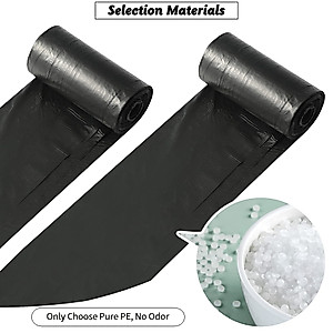 Mini Trash Bag, 10Rolls/200 Counts Strong Garbage bag for Car Trash Can/Small Sized Waste Bin/Desktop Trash Can, 0.5 gal Garbage Bags 12.0 * 8.7 inches, fit 2 Liter or less Trash Can