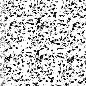 Girl Charlee Fabrics Black Paint Splatter on White Modal Cotton Spandex Knit Fabric - by The Yard