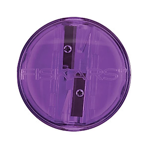 Fiskars 12-95854J Back to School Supplies Deluxe Double Pencil Sharpener, Color Received May Vary