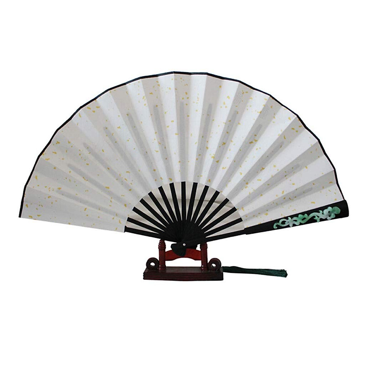 Liudan Folding Fan Fan Men and Women Folding Fan Hand-Painted Ancient Style Creative Men and Women Yuqing Kunlun Fan Costume Props Chinese Style Gift