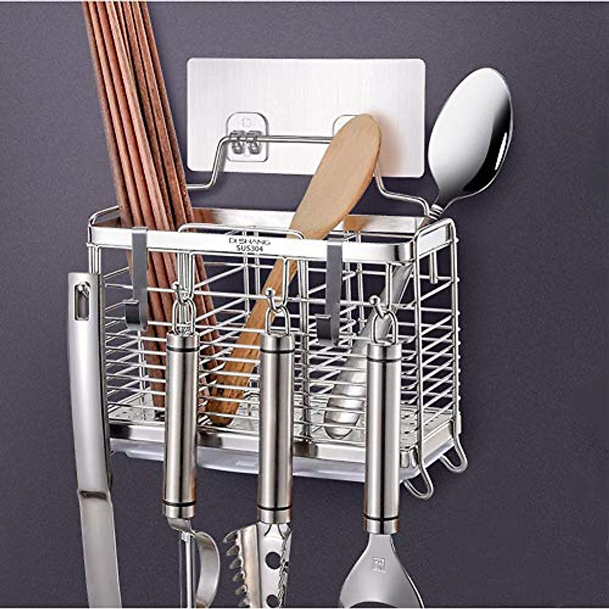 Huakun 20 Pack S-Shaped Stainless Steel Hanger Clip-on Hook,Hanging Sink Grid Hook, Used for Kitchen,Bedroom,Office,Wire Shelf
