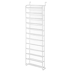 Whitmor Spacemaker 10-Tier Tower & White 36-Pair Over The Door Shoe Organizer