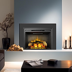 LegendFlame Carl 30 Inches with Trim Kit, Electric Fireplace Insert, Fireplace Heater 750/1500W, Fire Crackling Sound, Adjustable Flame Speed, Remote Control, Black…