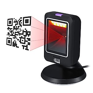 Adesso NuScan 2800U Omnidirectional 2D Desktop Barcode Scanner USB