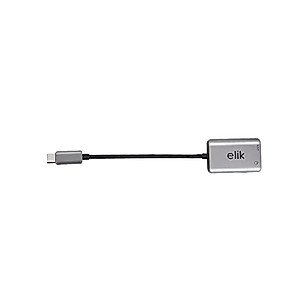 Type-C to HI-RES 3.5MM Audio with PD Charging Adapter (Gray), DAC Supports 44.1/48/96/192kHz/384kHz Sample Rate, 16/24/32-bit,Support PD Charging with Power up to 60W (20V/3A)