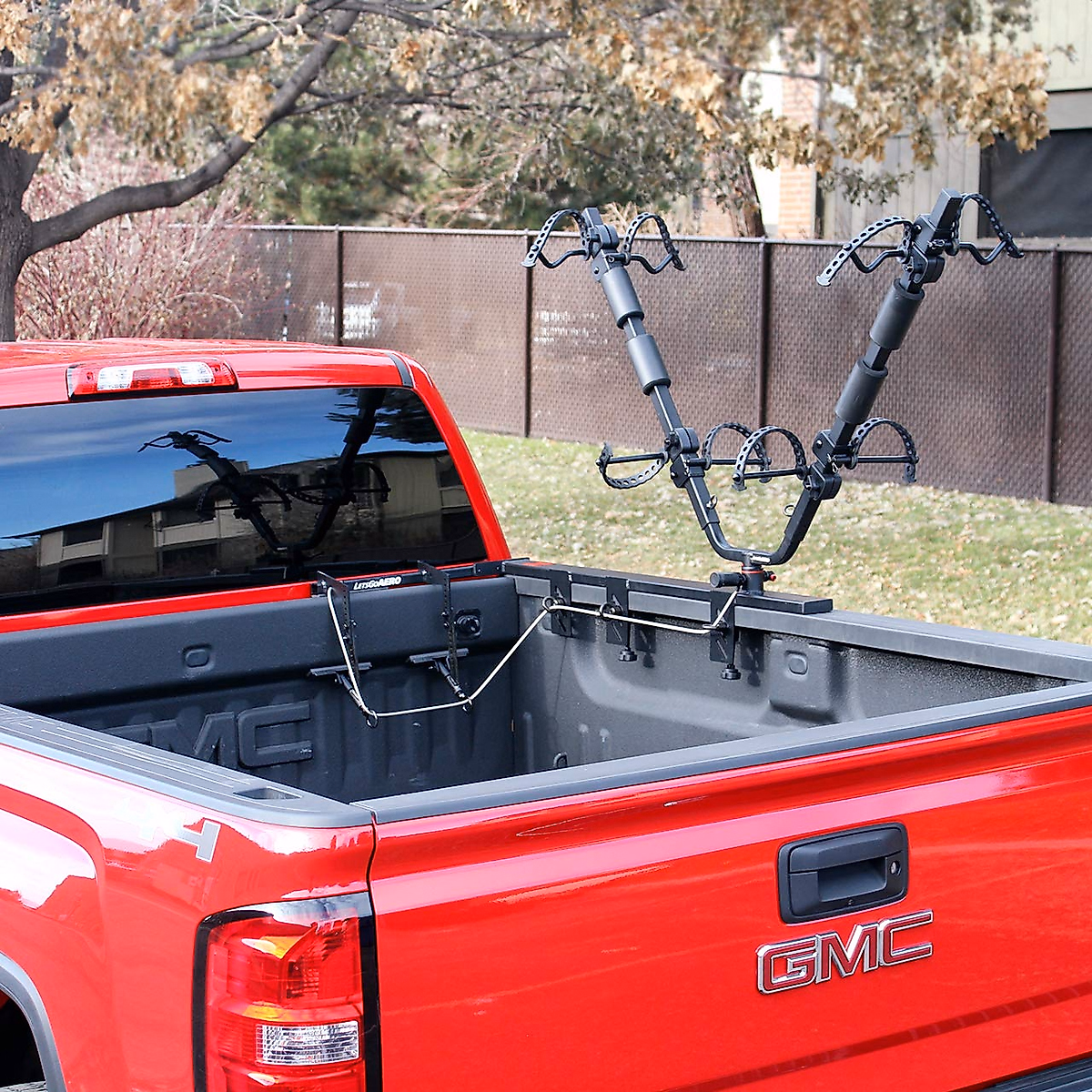 Let's Go Aero Half Nelson 2-Bike Truck Bed Mount V-Rack Carrier
