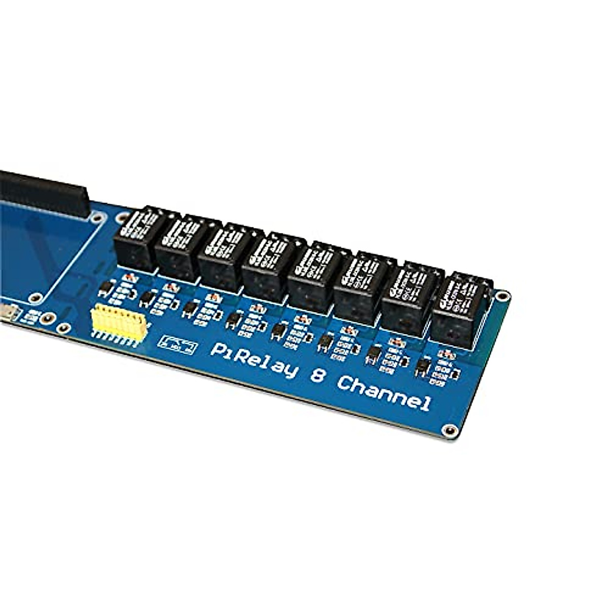 PiRelay 8 Power Relay Module for Raspberry Pi with 4.3inch HDMI LCD, 8 Channel Relay Shield for Raspberry Pi, Relay HAT Expansion Relay Board for Raspberry Pi 4B/3B+/3B/2B/B+/A+