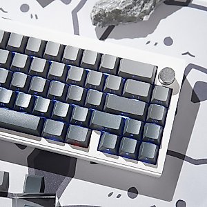 mintcaps Shine Through Keycaps -133keys PBT Doubleshot keycaps Gradient Side Print Cherry Profile Keycap Set for 60% 65% 75% 100% Cherry Gateron MX Switches Mechanical Keyboard