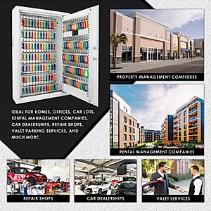 Barska Digital Electronic Keypad Lock Wall Mount Key Cabinet Safe Ideal for Home Hotels Schools & Businesses