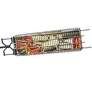 KANKA Grill XL Grill Basket. DOUBLE the size of regular baskets! 100% Stainless Steel