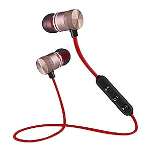 Yinhing Wireless Headphones Earbuds Headphones, Magnet Wireless Sports Earphone Headset Headphone for iPhone Android(Golden)