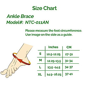 NeoTech Care Adjustable Ankle Support Brace, Gray (Size XL, 1 Unit)