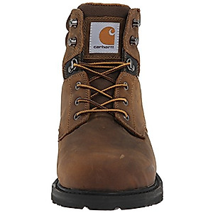 Carhartt Men's CMW6174 Traditional Welt 6" Soft Toe Non WP Boot Construction Shoe, Dark Brown Oil Tanned, 9