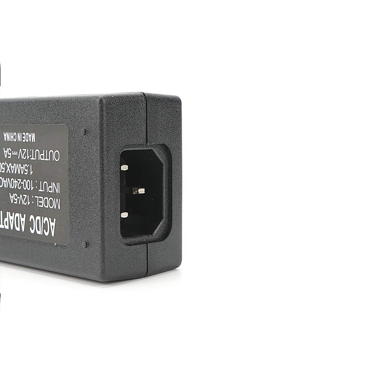 Desvorry Power Supply 12V 5A,AC100-240V to DC12V 60W Converter Adapter Driver Transformer, 5.5mm x 2.1mm Jack for Led Strips,LCD Monitors,CCTV Camera